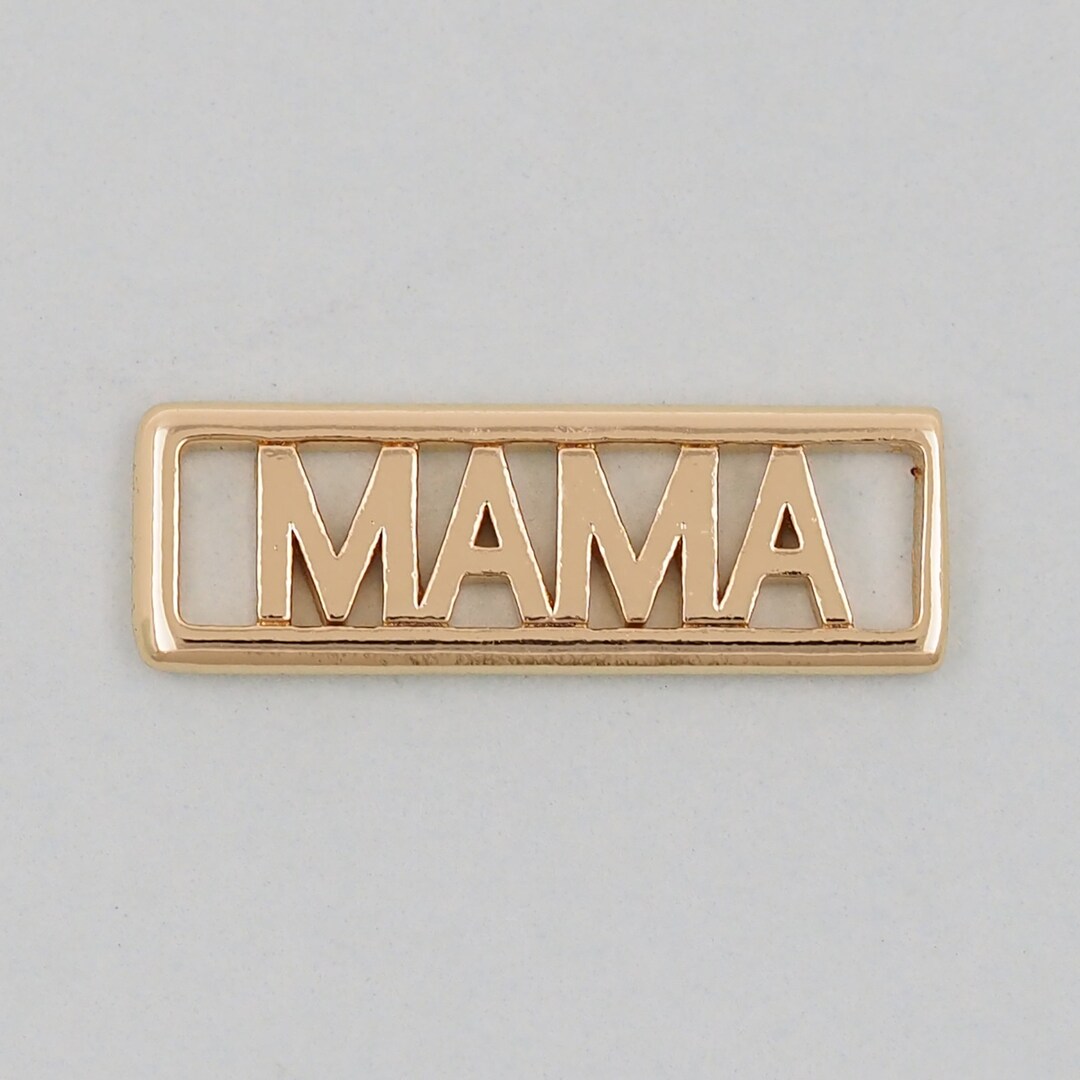 Gold Mama Charms,18k Gold Filled Mama Pendant,mama Charm Bracelet ...