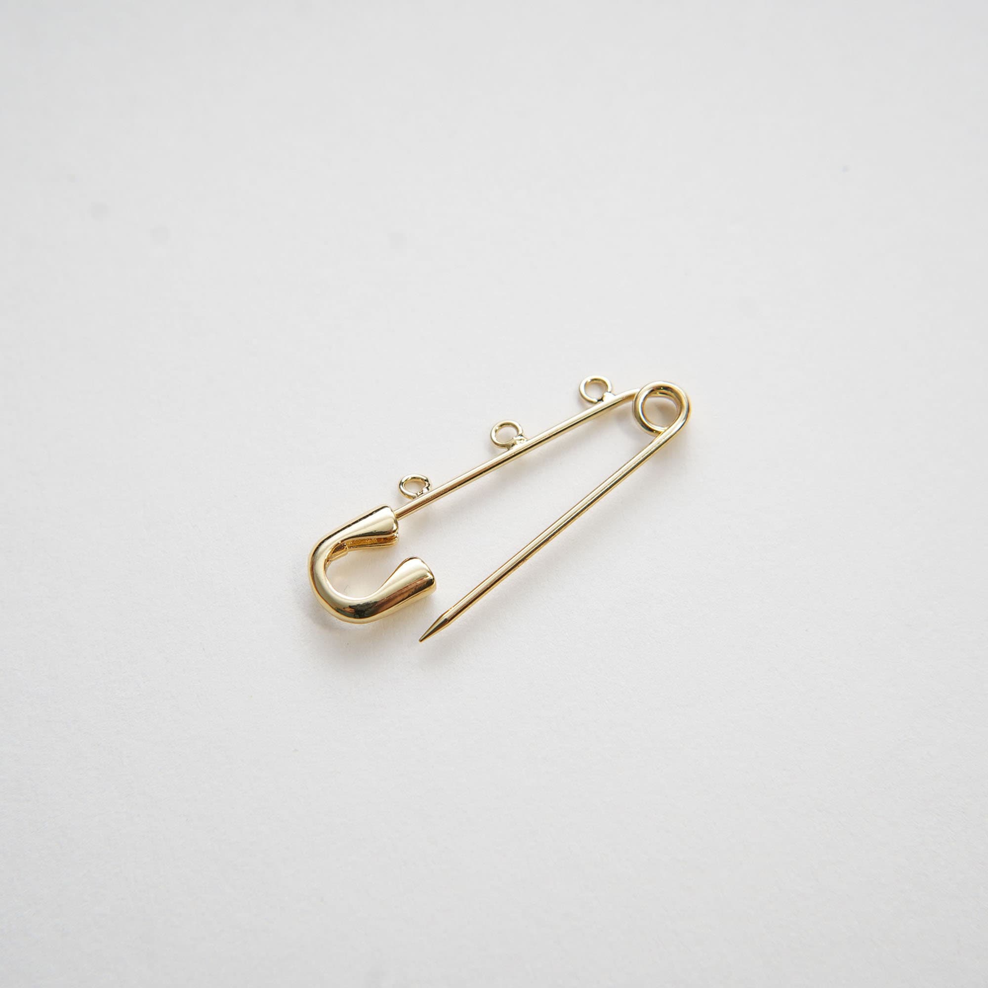 18K Gold Filled Three Loop Pin,simple Three Hole Pin,loop Kilt Pins ...