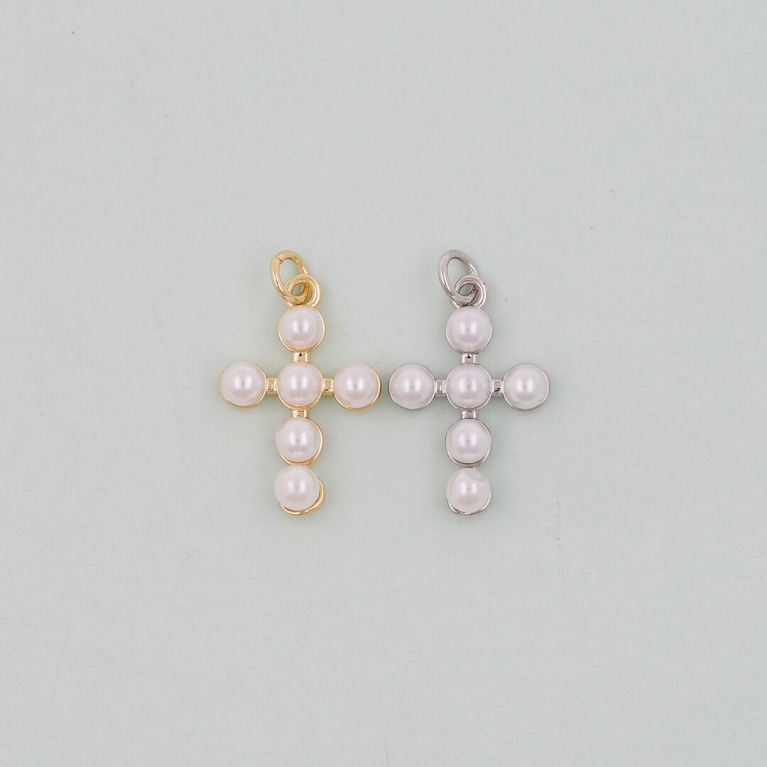 Gold Cross Charms,18k Gold Filled Cross Pendant,cross Charm Bracelet ...