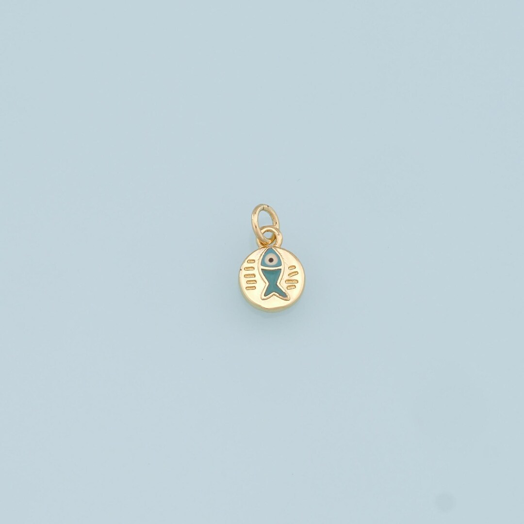 Gold Tiny Fish Charms,18k Gold Filled Fish Pendant,cute Fish Charm ...