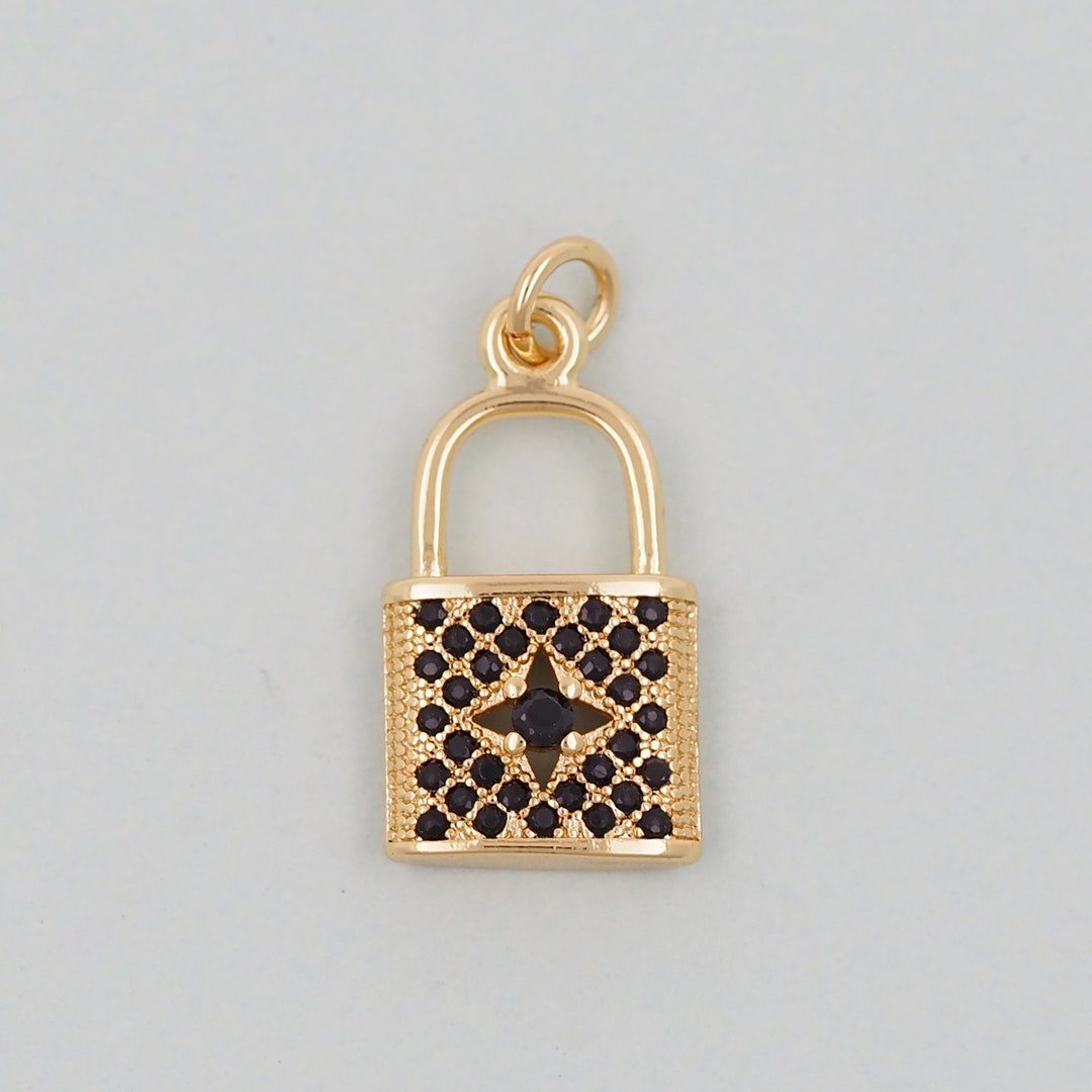 Gold Key Lock Charms18k Gold Filled Key Pendantheart Lock - Etsy