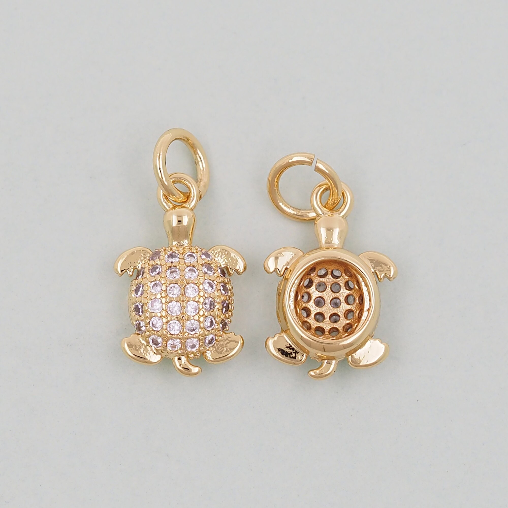 Gold Turtle Charms18k Gold Filled Turtle Pendantturtle Charm - Etsy