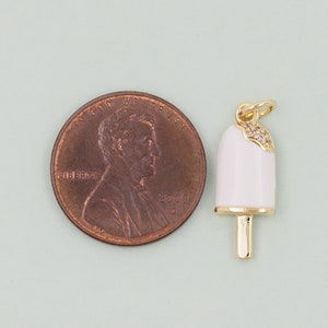 Gold Ice Cream Charms,18k Gold Filled Ice Cream Pendant,cute Ice Cream ...