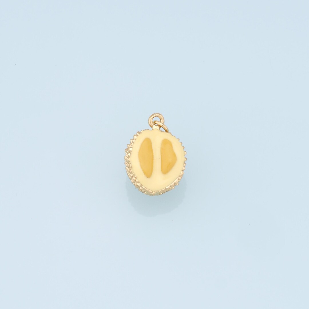 Gold Durian Charms,18k Gold Filled Durian Pendant,fruit Charm Bracelet ...