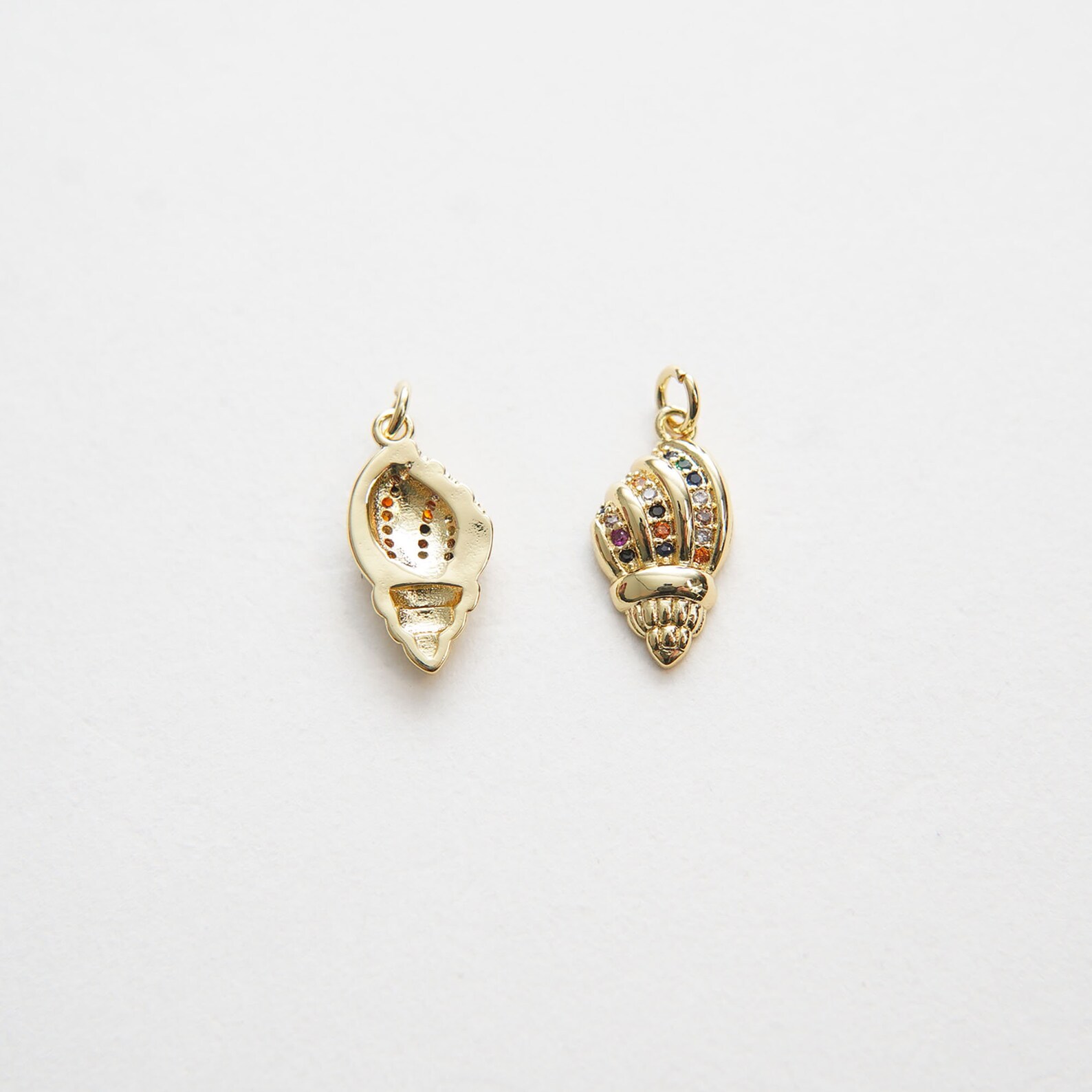 Gold Conch Charms,18k Gold Filled Conch Shell Pendant,silver Conch ...