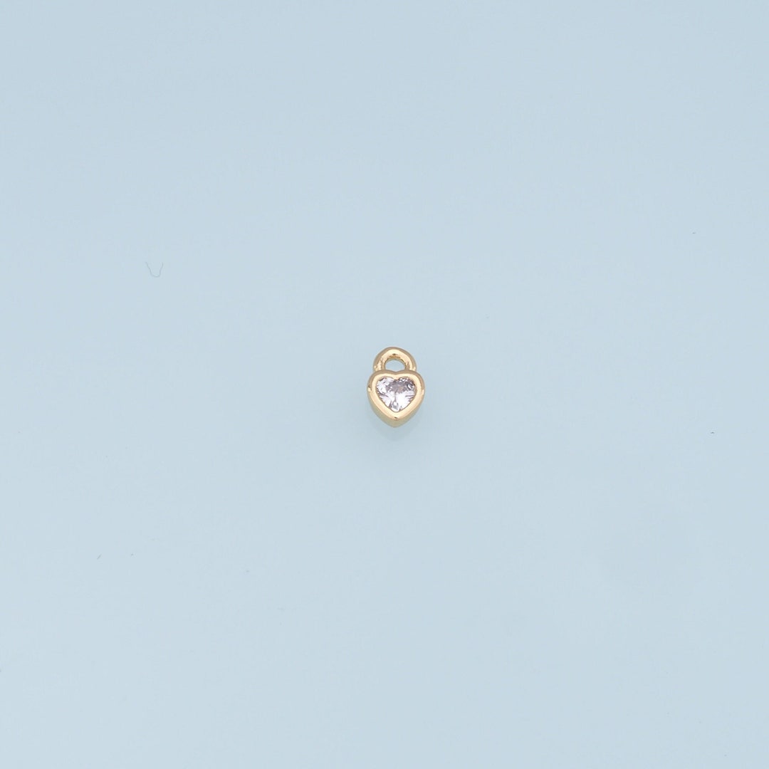 Gold Small Heart Charms,18k Gold Filled Heart Pendant,heart Charm ...