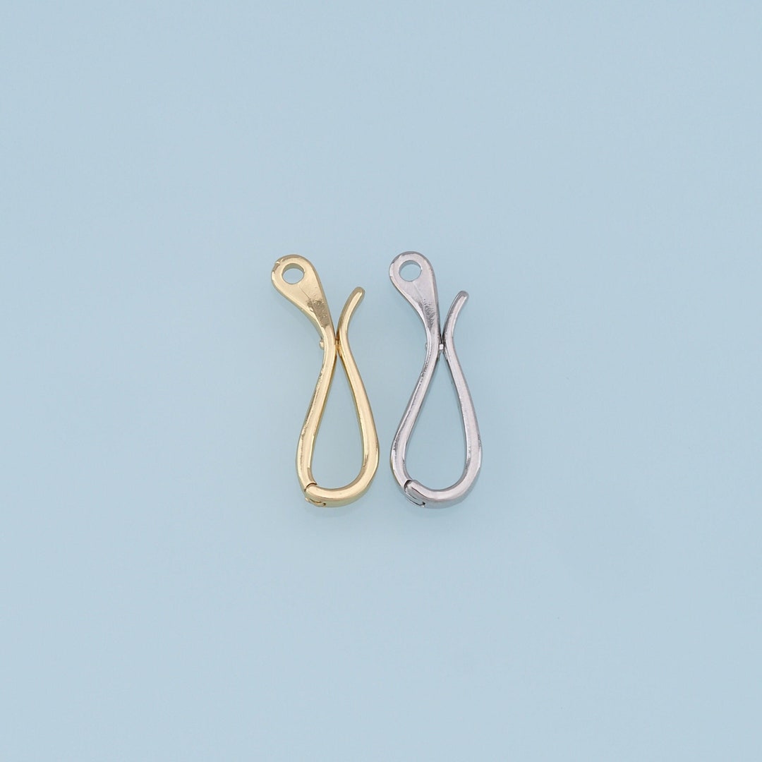 18K Gold Filled U Shape Hook Clasps Connector,necklace U Clasp ...