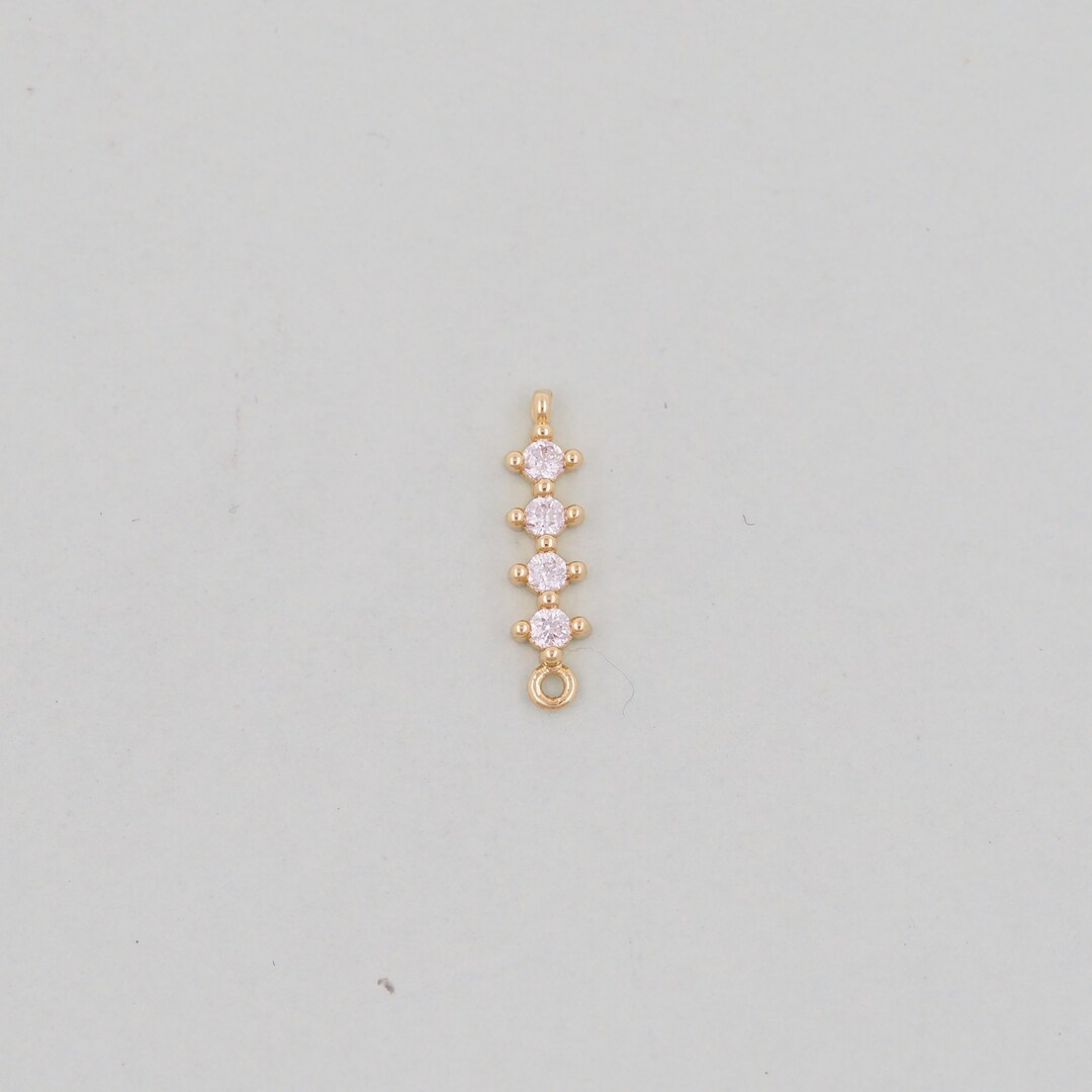 Gold Round Strip Connector Charms,18k Gold Filled Round Pendant,round ...