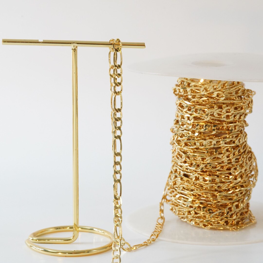 Gold Oval Chain,18k Gold Filled Rectangle Chain for Necklace Bracelet ...