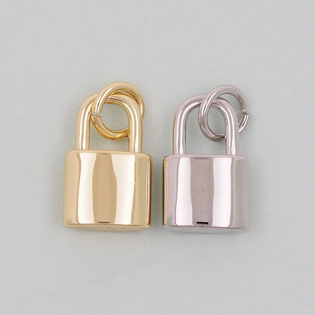 Gold Key Lock Charms,18k Gold Filled Key Pendant,lock Charm Bracelet ...
