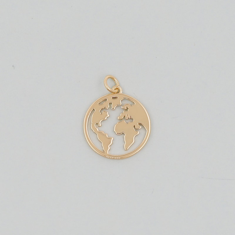 World Map Necklace - Etsy