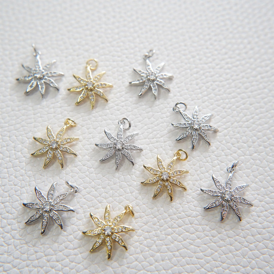 Gold Sun Charms,18k Gold Filled Sun Pendant,celestial Charm Bracelet ...