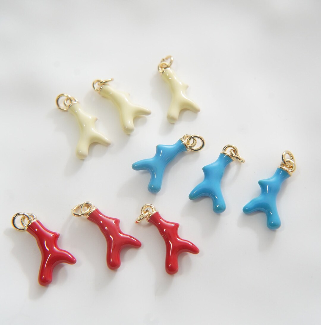 Gold Geometry Charm,18k Gold Filled Enamel Geometric Pendant,enamel ...