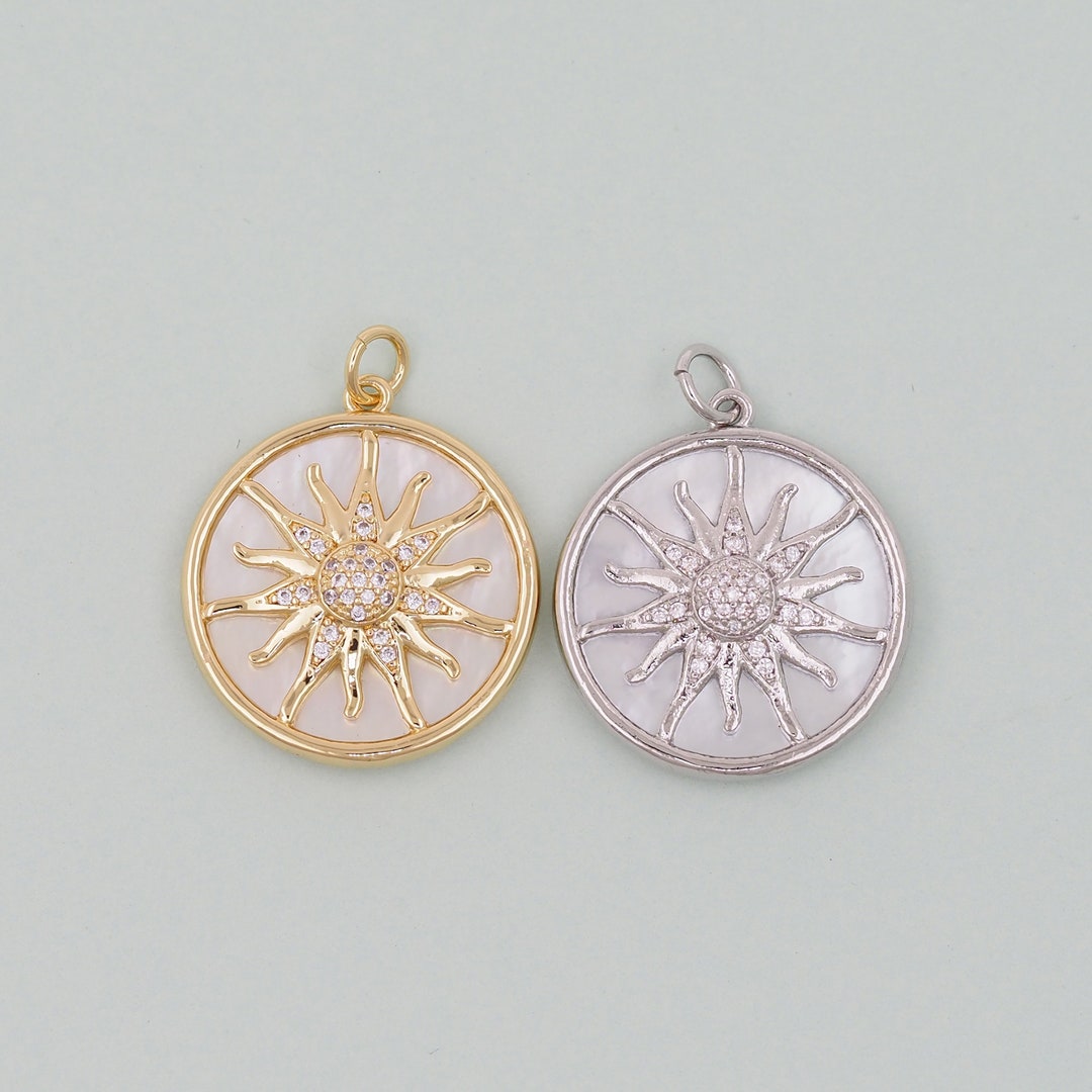 Gold Sun Charms,18k Gold Filled Sun Pendant,celestial Charm Bracelet ...