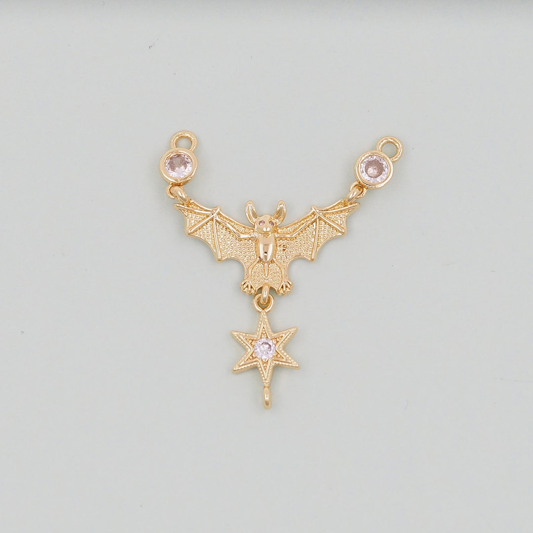 Gold Bat Charms,18k Gold Filled Bat Pendant,bat Charm Bracelet Necklace ...