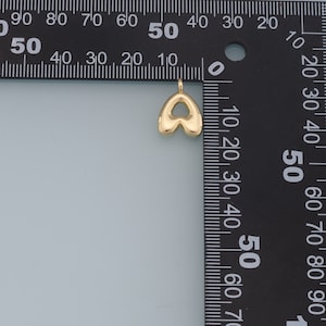 Gold Letter Charms,18k Gold Filled Letter Pendant,initial Charm ...