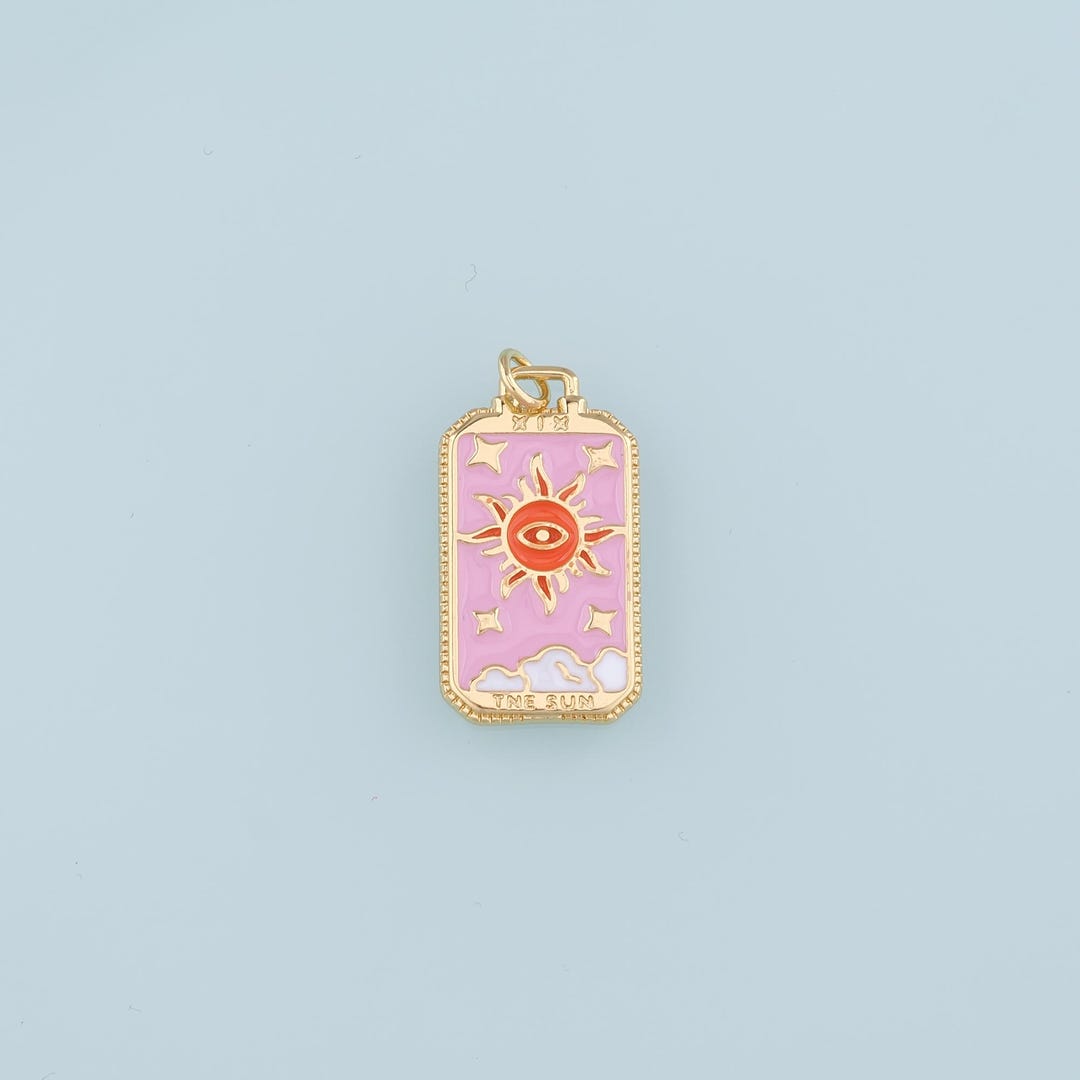 18K Gold Filled Evil Eye Sun Pendant,enamel Evil Eye Charm Bracelet ...