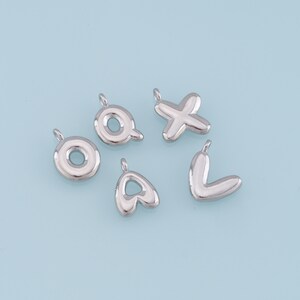 Gold Letter Charms,18k Gold Filled Letter Pendant,initial Charm ...