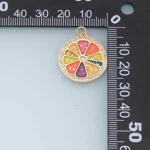 Gold Lemon Charms,18k Gold Filled Color Lemon Pendant,fruit Charm ...