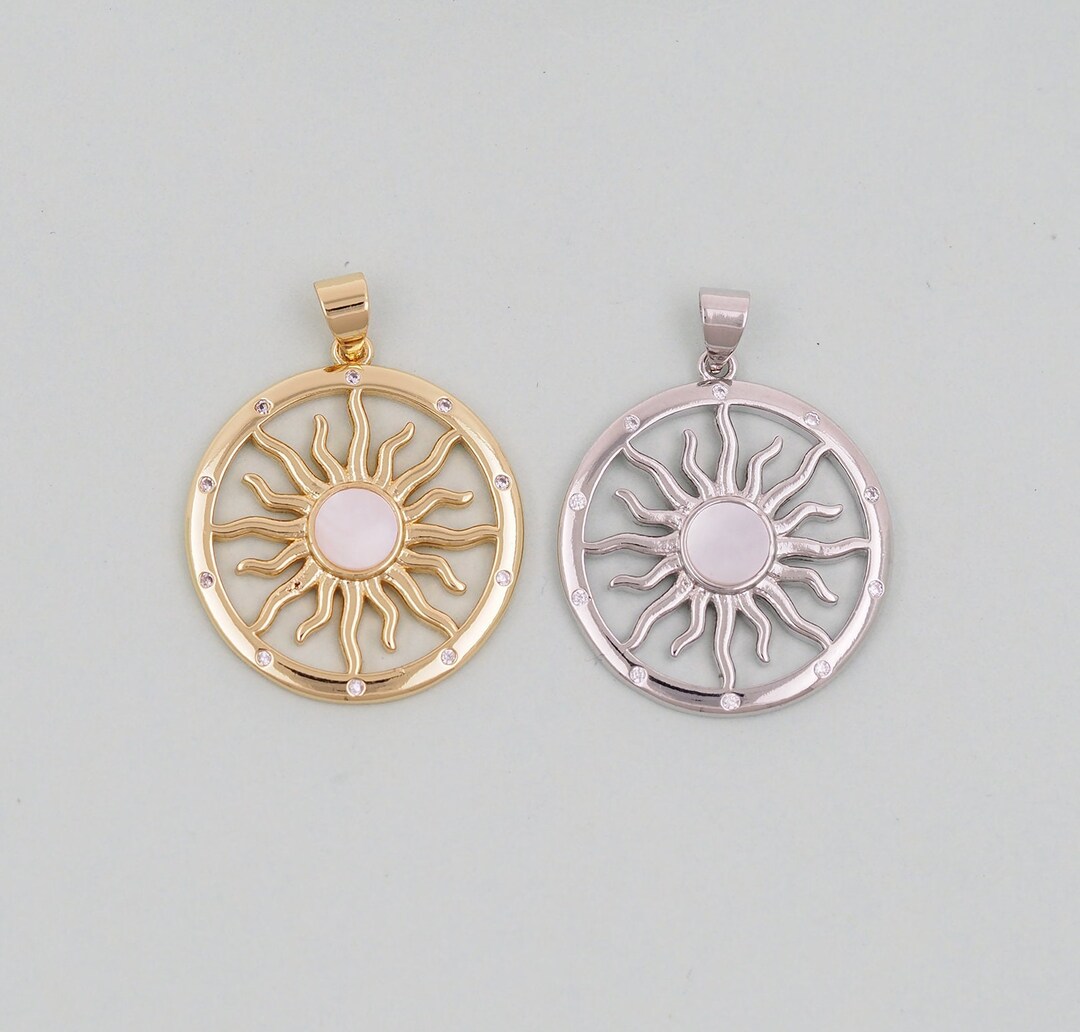 Gold Sun Charms,18k Gold Filled Sun Pendant,celestial Charm Bracelet ...