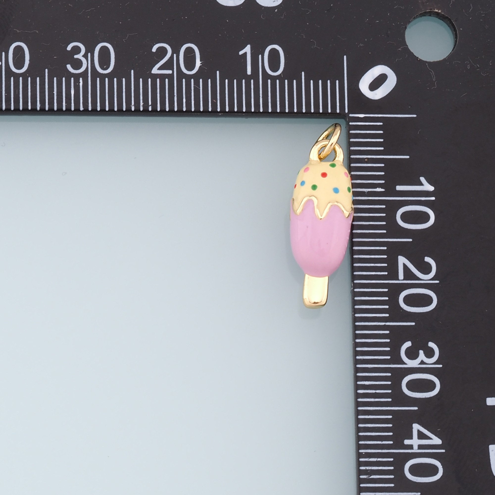 Ice Cream Charms,18k Gold Filled Enamel Ice Cream Pendant,cute Ice ...