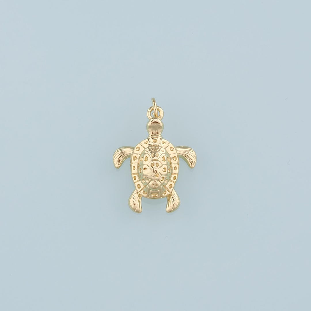 Gold Turtle Charms,18k Gold Filled Turtle Pendant,turtle Charm Bracelet ...