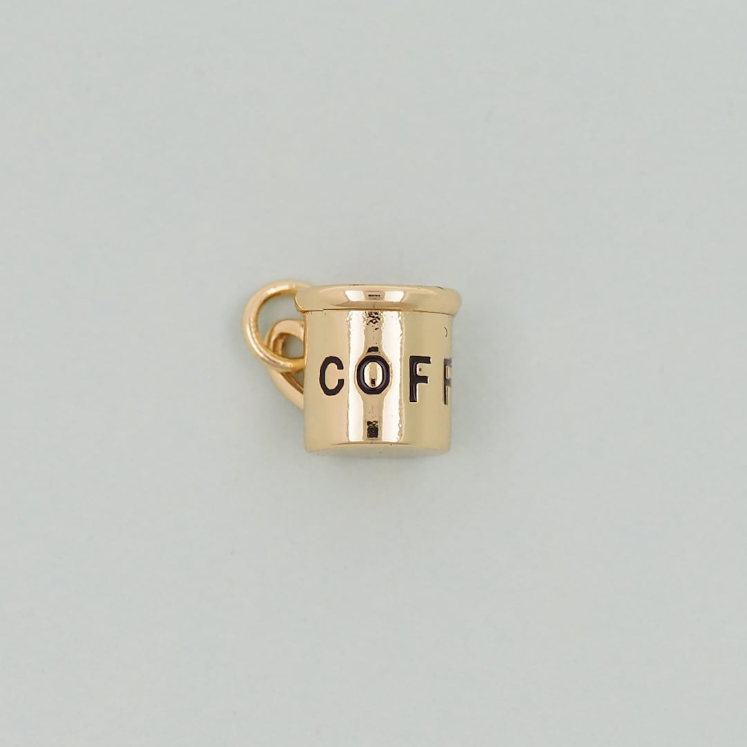 Gold Cup Charms,18k Gold Filled Cup Pendant,cup Charm Bracelet Necklace ...