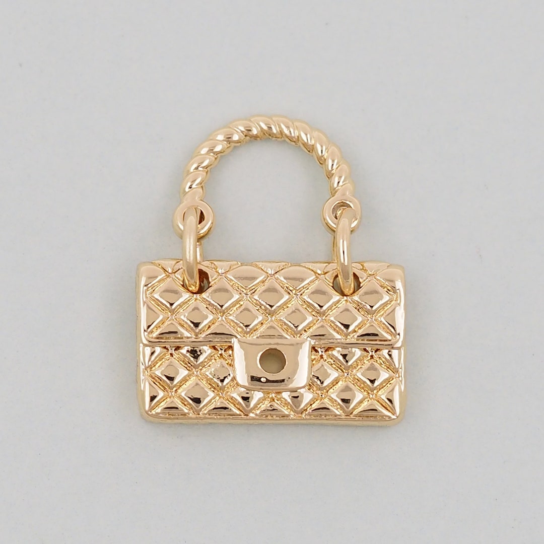 Gold Handbag Charms,18k Gold Filled Handbag Pendant,cute Charm Bracelet ...