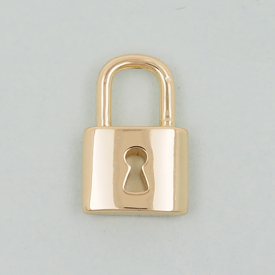 Gold Key Lock Charms,18k Gold Filled Key Pendant,lock Charm Bracelet ...