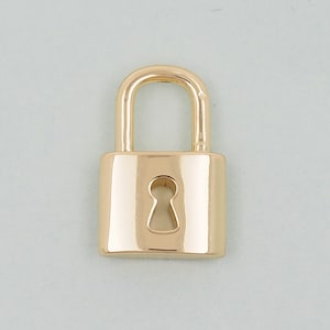 Gold Key Lock Charms,18k Gold Filled Key Pendant,lock Charm Bracelet ...
