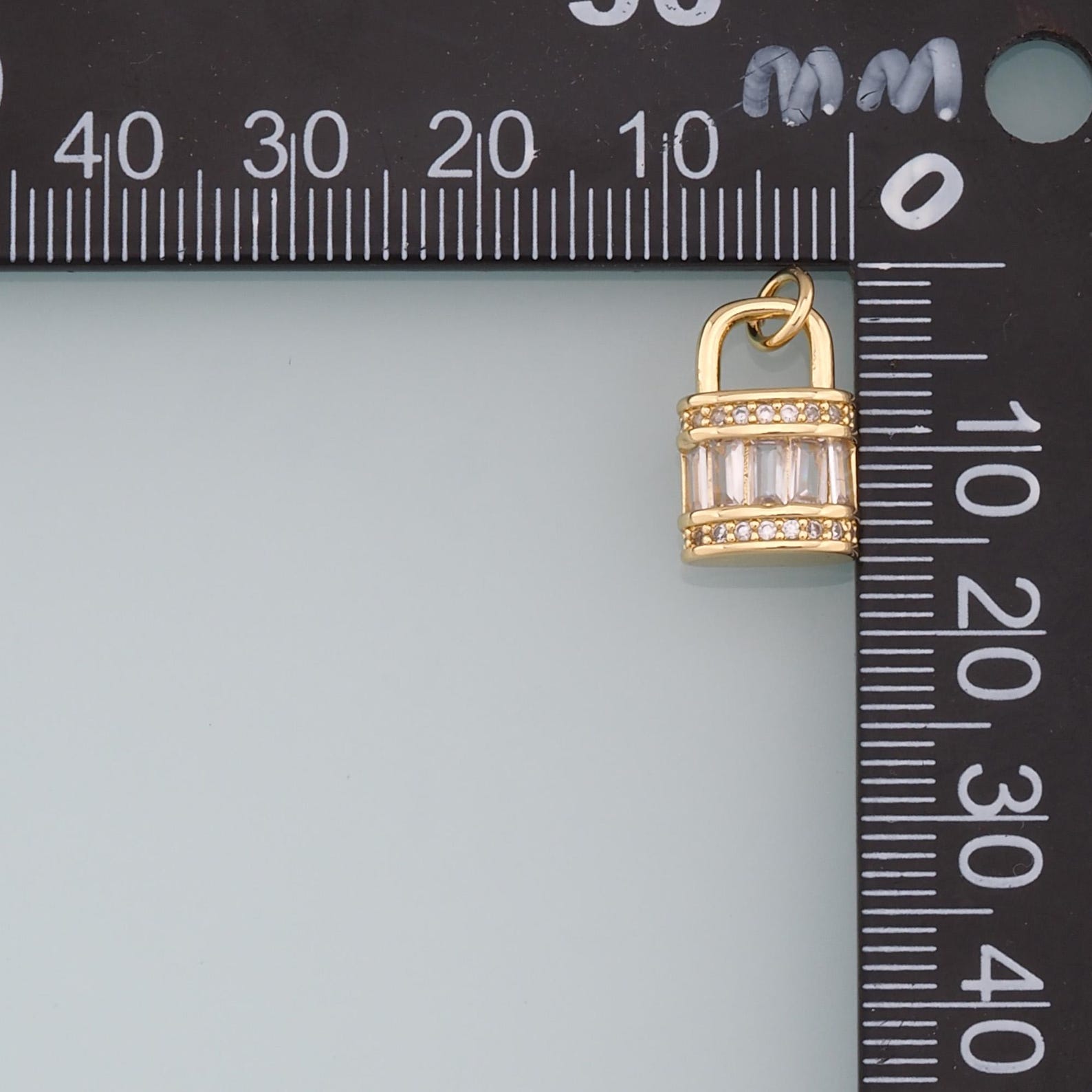 Gold Key Lock Charms,18k Gold Filled Key Pendant,lock Charm Bracelet ...