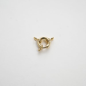 24K Gold Filled Sailor Clasp, Two Clasps Large Spring Ring Include ...