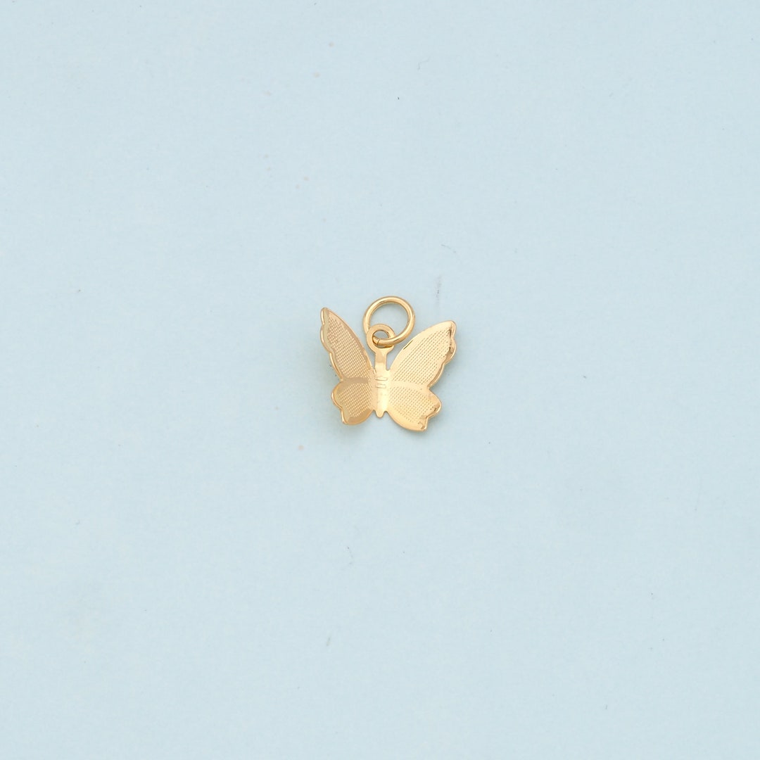 Gold Butterfly Charms,18k Gold Filled Butterfly Pendant,butterfly Charm ...