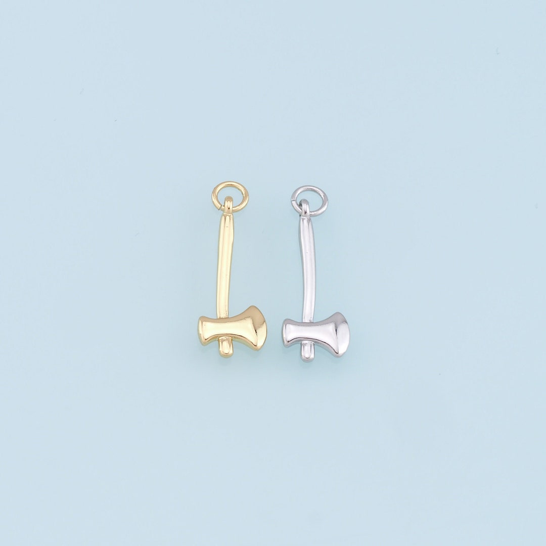 Gold Axe Charms,18k Gold Filled Axe Pendant,axe Charm Bracelet Necklace ...