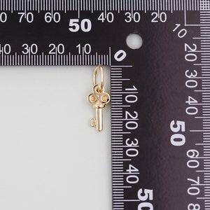 Gold Key Charms,18k Gold Filled Key Pendant,key Charm Bracelet Necklace ...