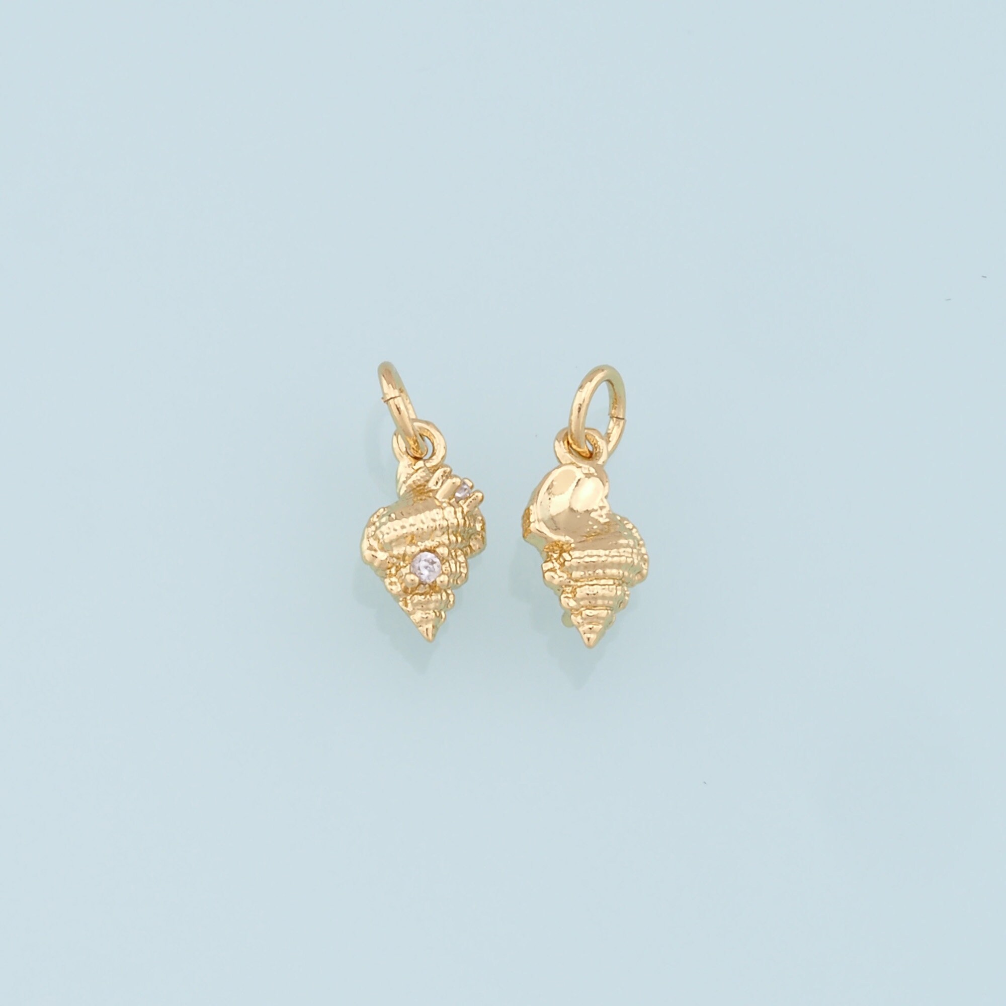 Gold Conch Charms,18k Gold Filled Conch Shell Pendant,silver Conch ...