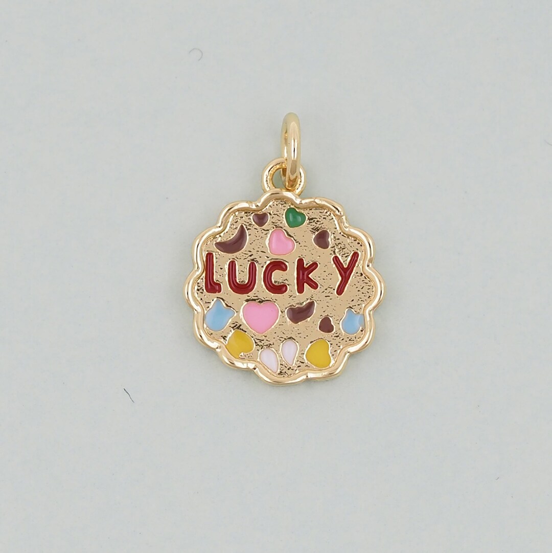 Gold Lucky Charms,18k Gold Filled Good Luck Pendant,luck Charm Bracelet ...
