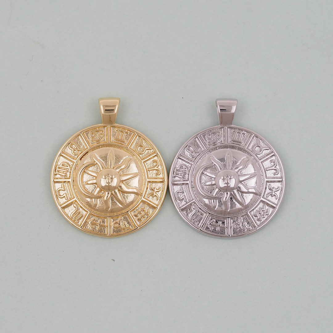 Gold Sun Charms,18k Gold Filled Sun Pendant,celestial Charm Bracelet ...