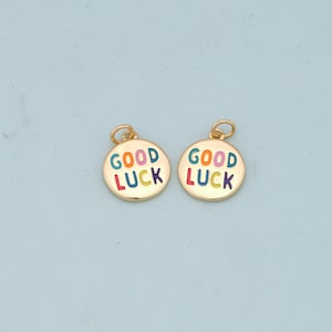 Gold Lucky Charms,18k Gold Filled Good Luck Pendant,luck Charm Bracelet ...