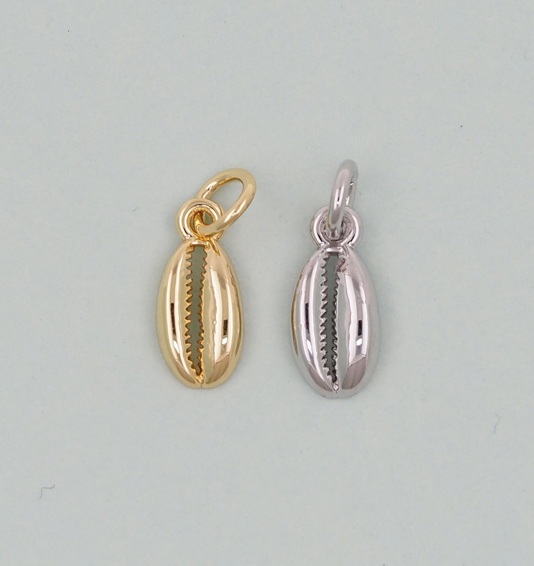 Gold Shell Charms,18k Gold Filled Conch Shell Pendant,conch Shell Charm ...