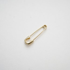 18K Gold Filled Safety Pin Charm for DIY Necklacee Jewelry Making - Etsy