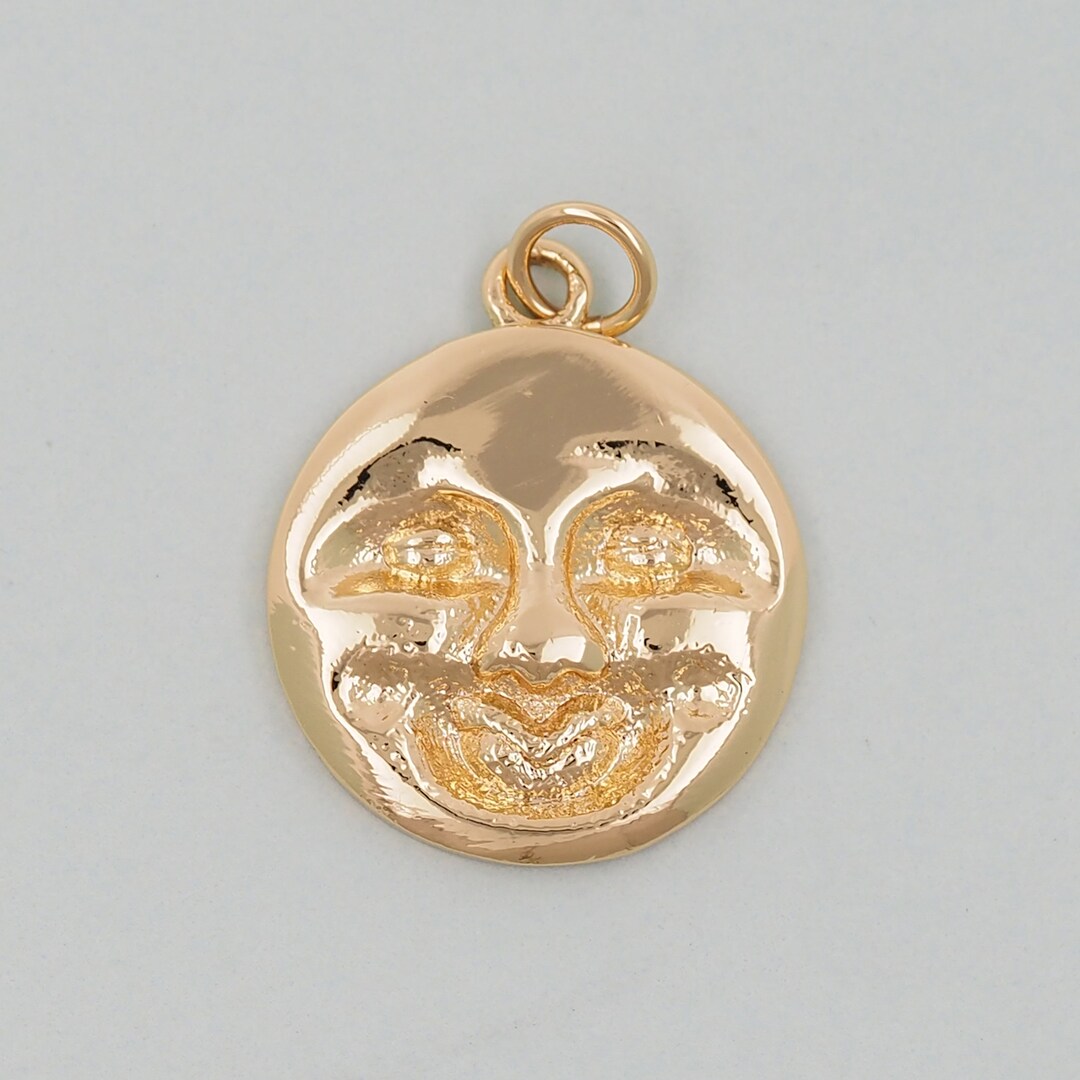 Gold Sun Charms,18k Gold Filled Sun Pendant,celestial Charm Bracelet ...