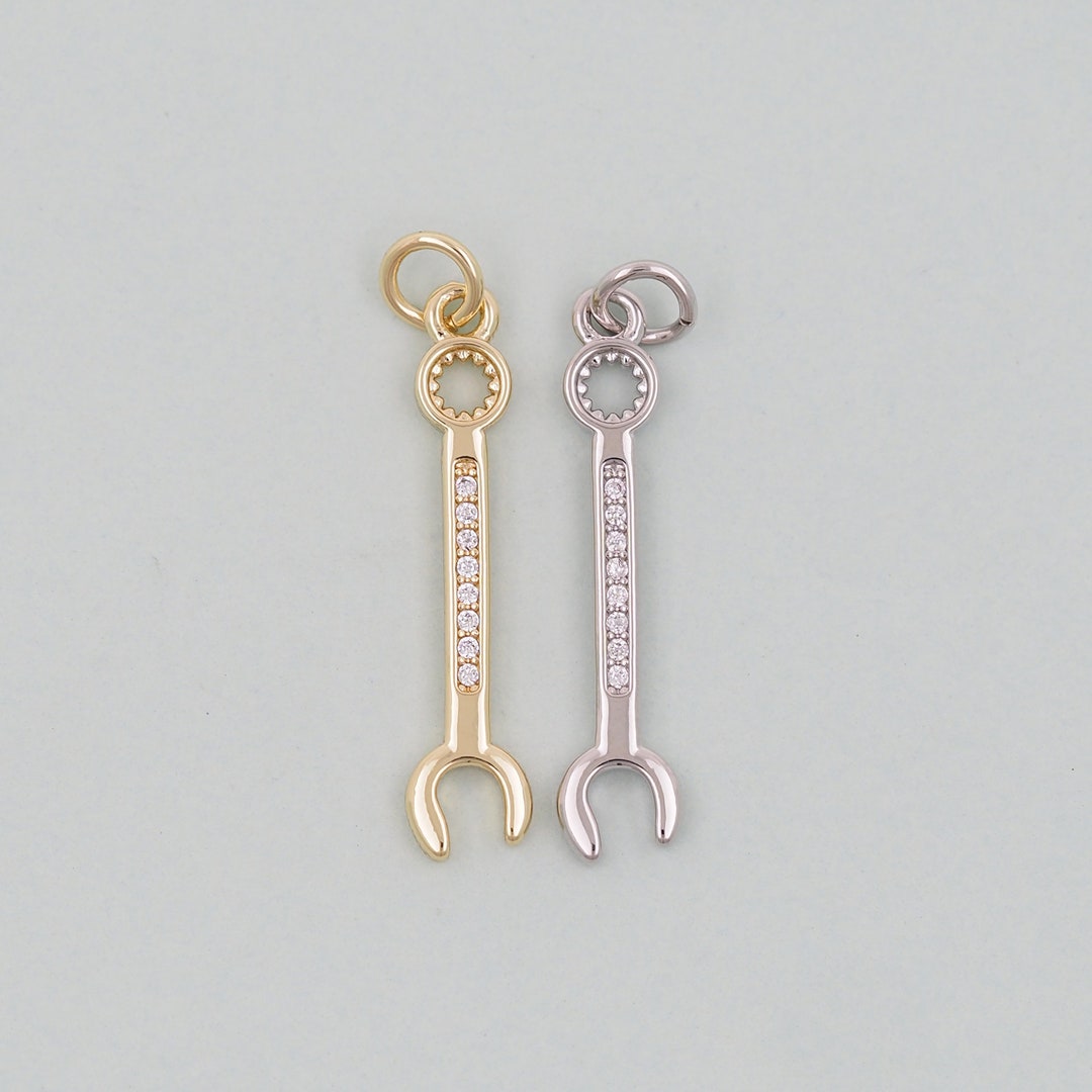 Gold Wrench Charms,18k Gold Filled Wrench Pendant,wrench Charm Bracelet ...