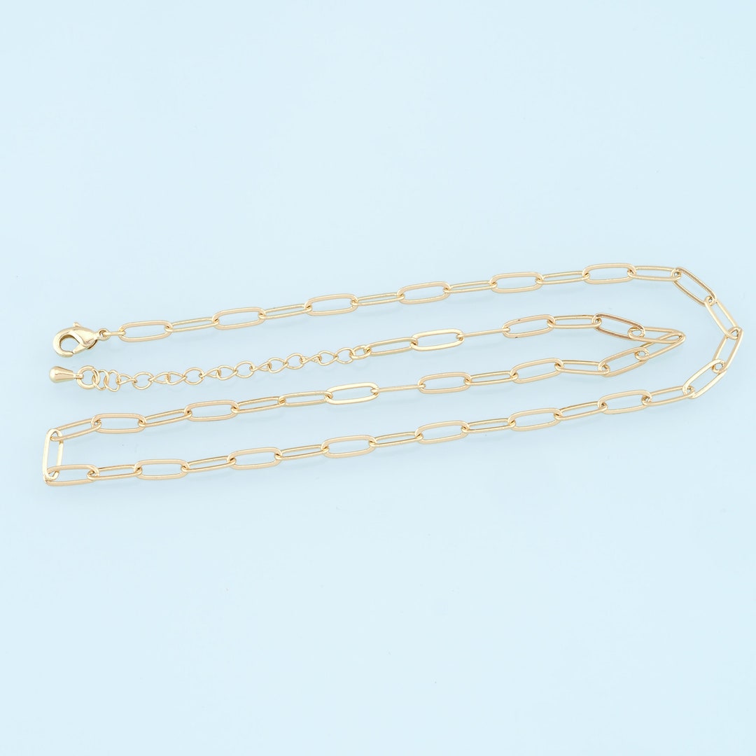 Gold Oval Chain,18k Gold Filled Oval for Necklace Bracelet DIY Jewelry ...