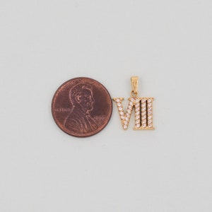 Gold Roman Charms,18k Gold Filled Number Pendant,stainless Steel ...