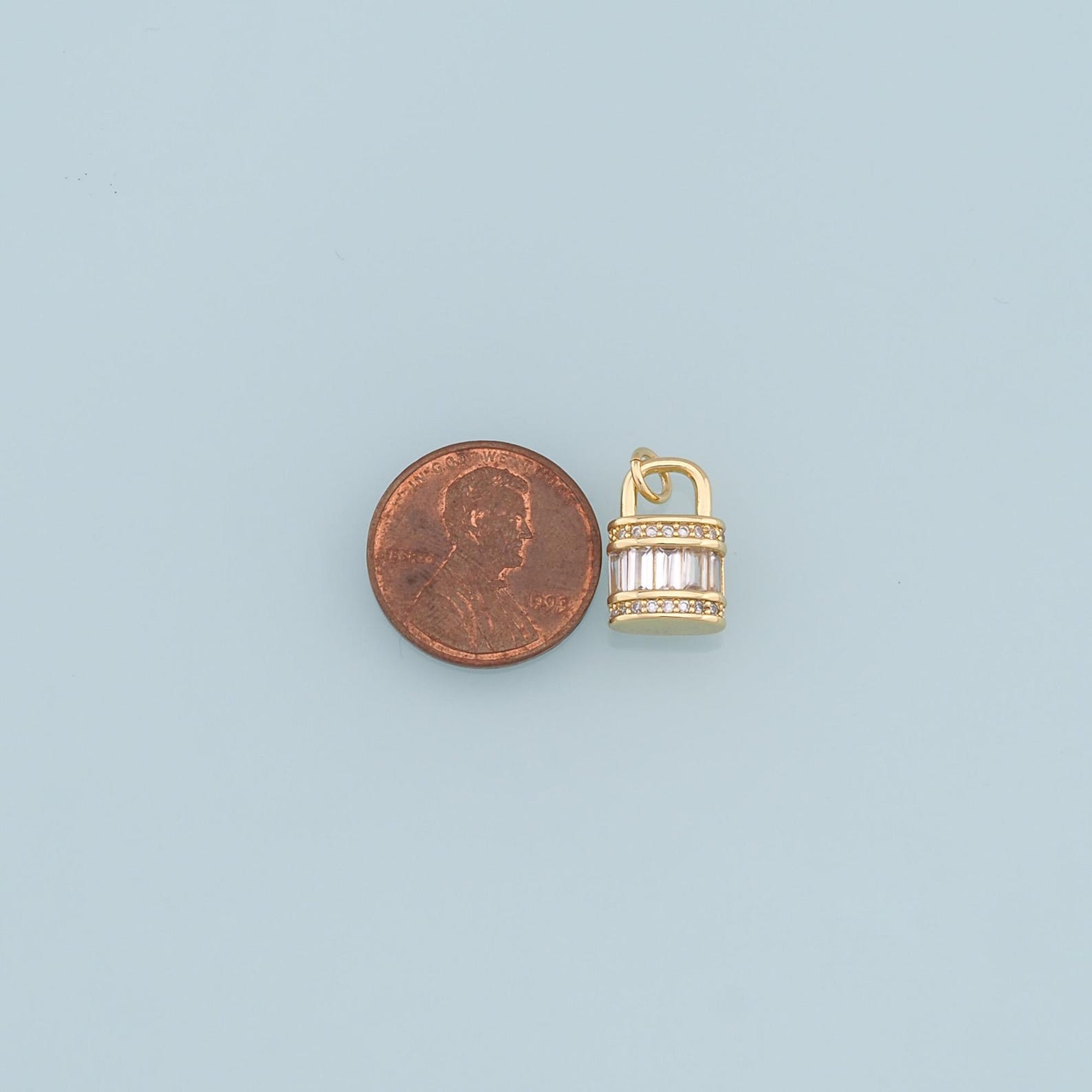 Gold Key Lock Charms,18k Gold Filled Key Pendant,lock Charm Bracelet ...
