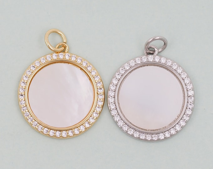 24k Gold Filled Round Coin Medallion Pendant, Sunburst Charm Necklace ...