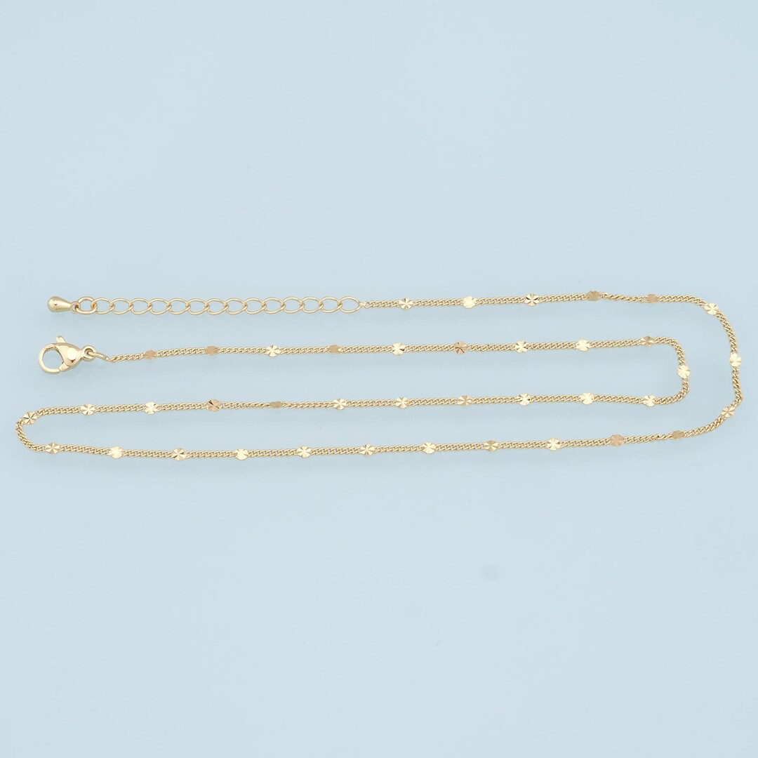 Gold Round Chain,18k Gold Filled Oval for Necklace Bracelet DIY Jewelry ...