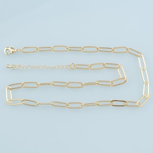 Gold Oval Chain,18k Gold Filled Oval for Necklace Bracelet DIY Jewelry ...