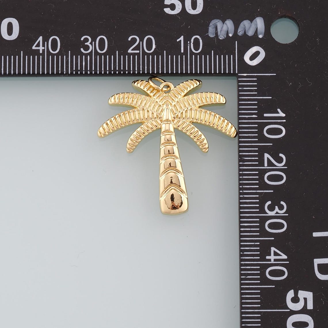 Gold Palm Tree Charms,18k Gold Filled Palm Tree Pendant,coconut Tree ...